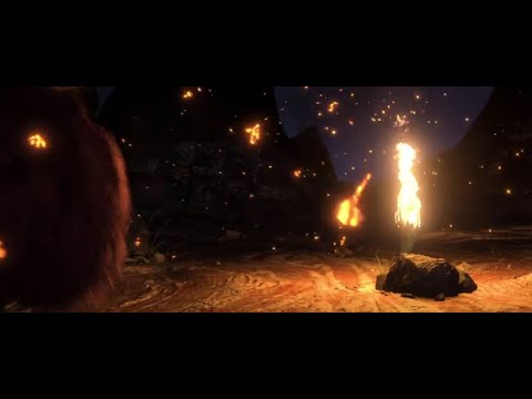 The Croods (2013) - Eep confuses torch of fire to Sun - YouTube