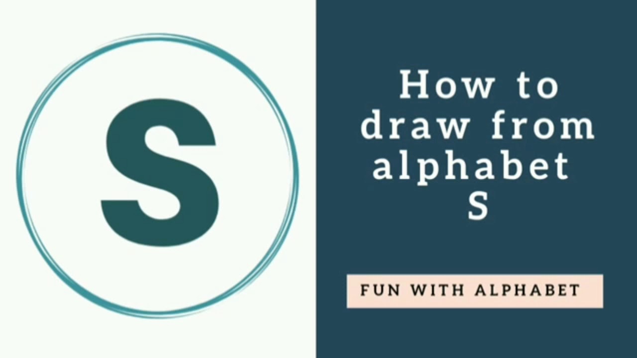 How to Draw from Alphabet #S - YouTube