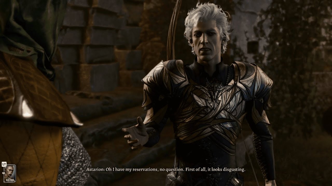 "First of all, it looks disgusting." | Astarion Dialogue [Baldur's Gate ...