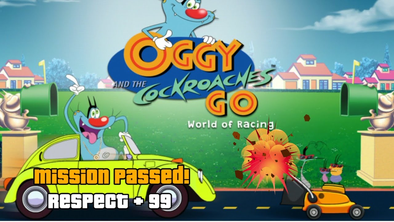 Oggy and the Cockroaches | Neighborhood Racing Game | Mission Passed ...