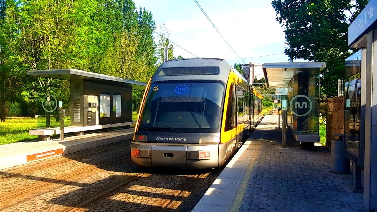 Viagem no Metro do Porto em primeira pessoa - Sra da Hora Até Rio Tinto ...