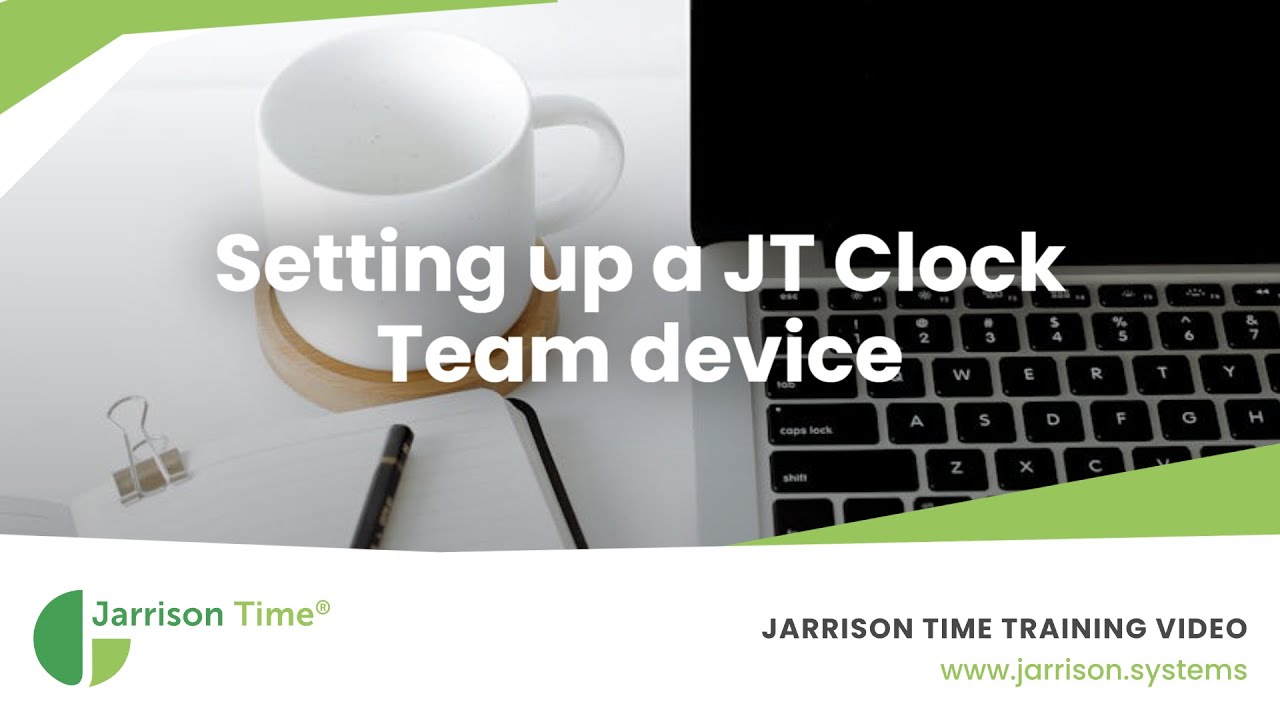 Setting up a JT Clock Team device - YouTube