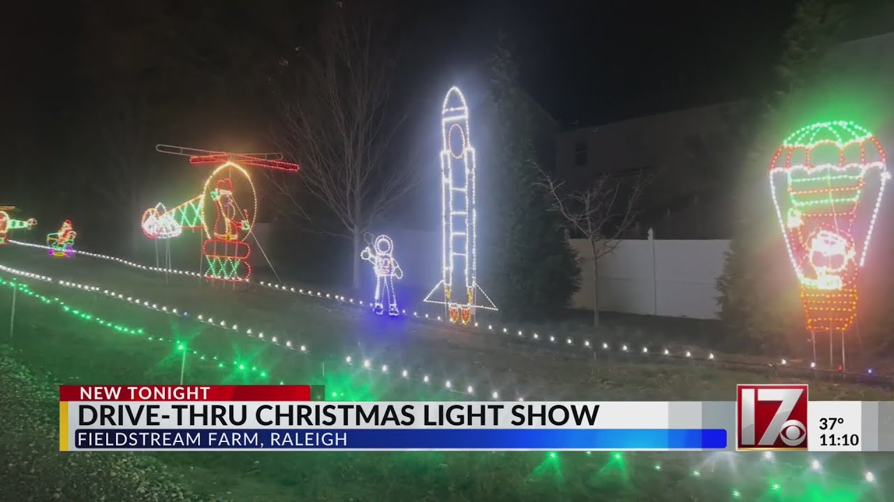 Drive-through Christmas light show - YouTube