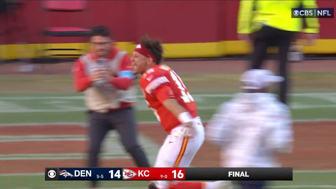 CHIEFS BLOCK BRONCOS KICK AS TIME EXPIRES TO STAY UNDEFEATED 😱 - YouTube