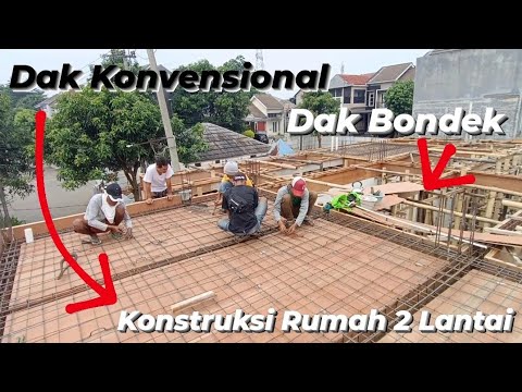 COR LANTAI 2! COR DAK! RAKIT BESI PLAT DAK LANTAI! BALOK GANTUNG! COR ...