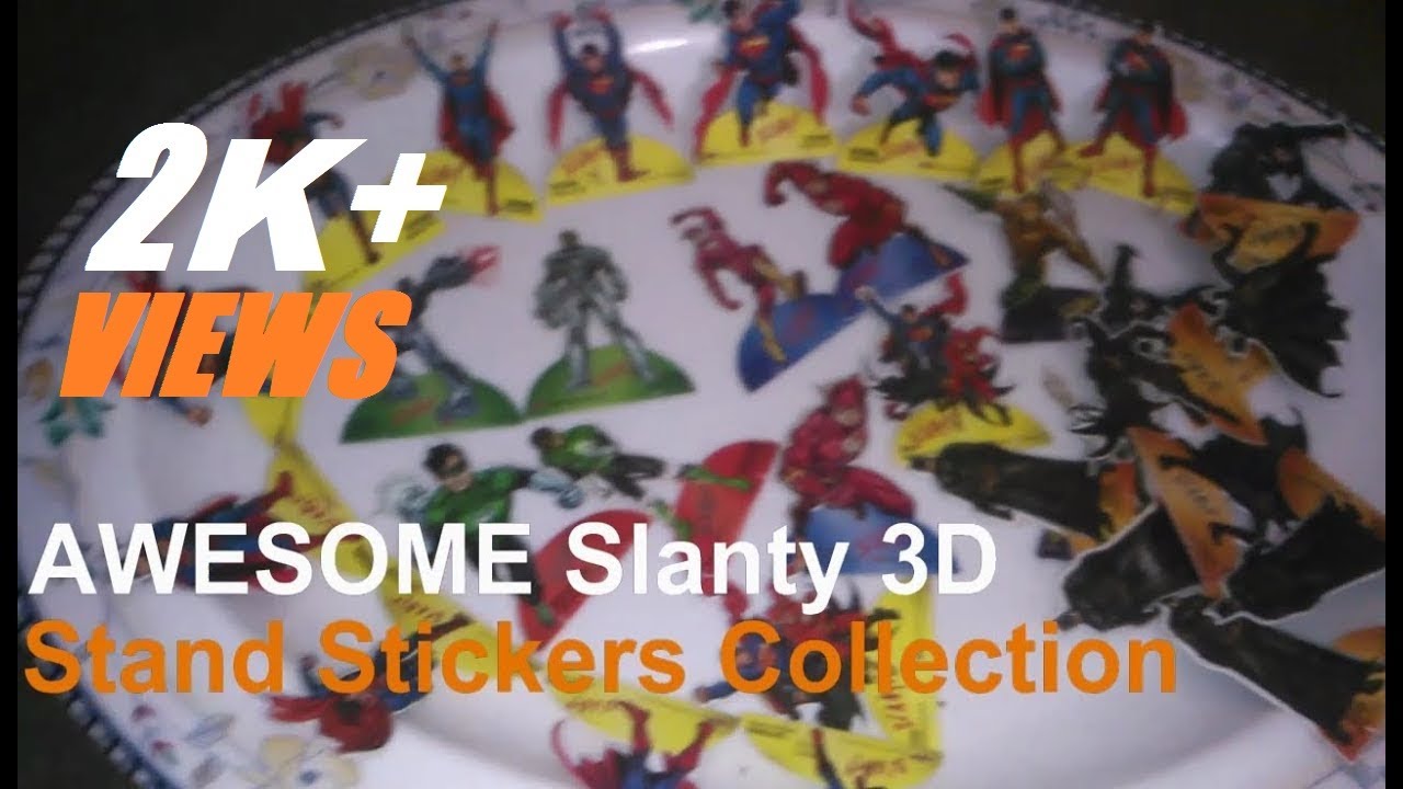 0pen New Action of Slanty 3D stand card/3D Stickers - YouTube