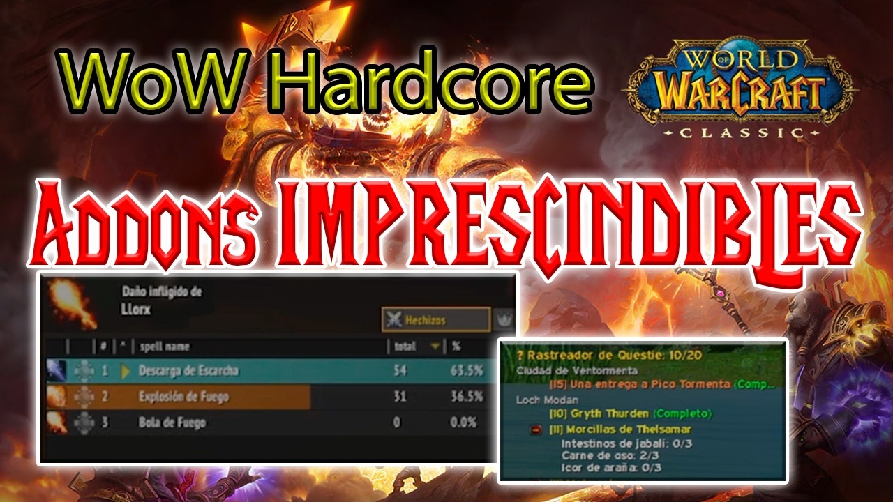 20 Addons IMPRESCINDIBLES para WoW Classic Hardcore 🛠️ | Guía Completa - YouTube