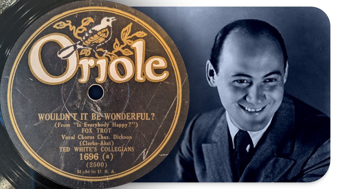 Wouldn't It Be Wonderful? - Fred Rich And His Orchestra (1929) - YouTube