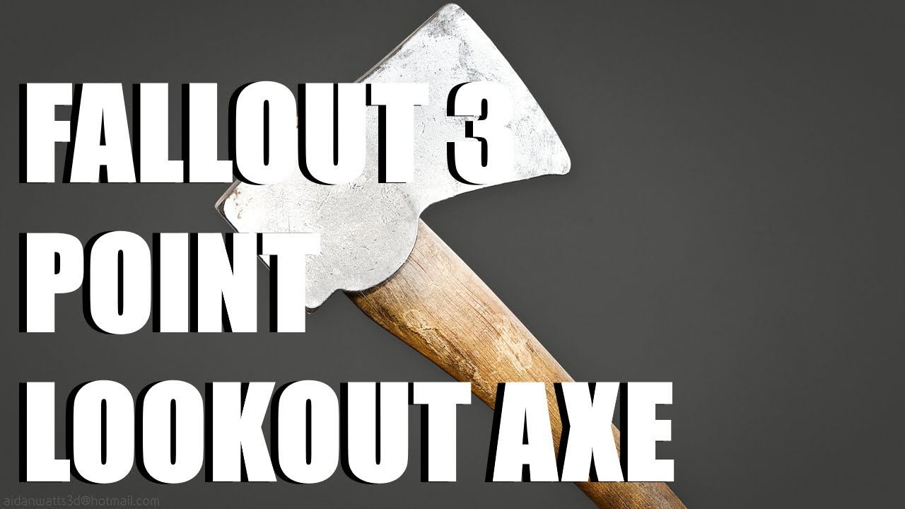 Fallout 4 Mod Review - Fallout 3 Point Lookout Axe Melee Weapon - YouTube