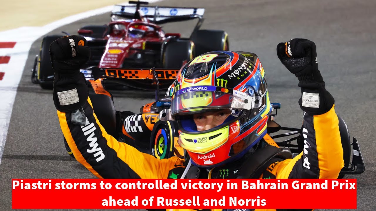 Piastri Takes DOMINANT Win in Bahrain Grand Prix! - YouTube