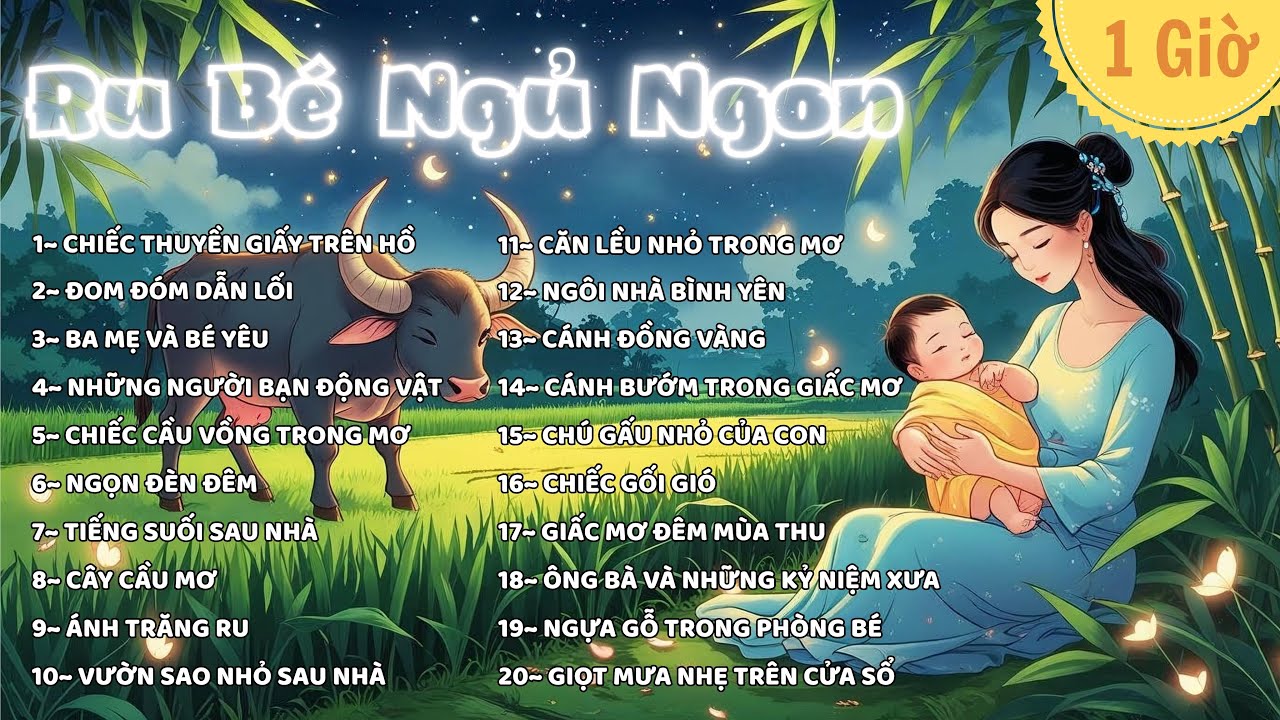 🍼 Nhạc Ru Bé Ngủ Hay Nhất | 20 Bài Hát Mới Nhẹ Nhàng Êm Dịu | Lời Ru ...