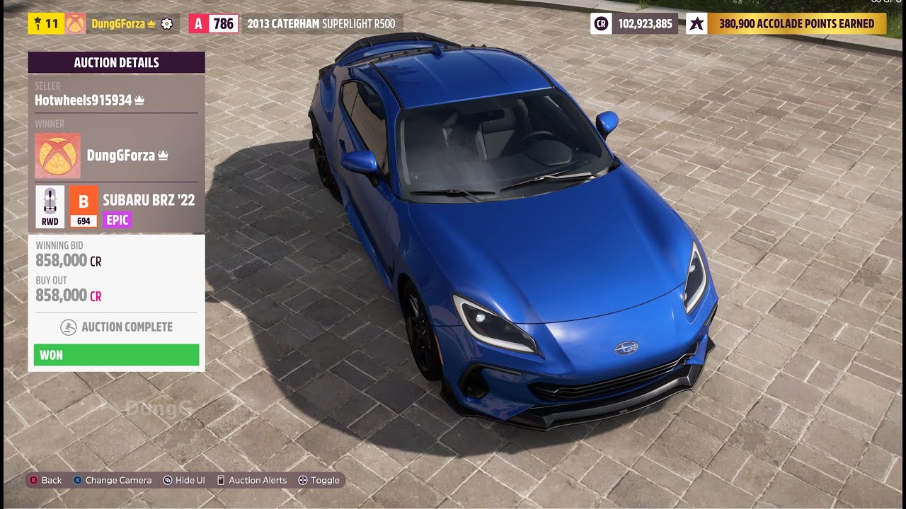 Best cars to Auction Snipe in Forza Horizon 5 Subaru BRZ 22 - YouTube