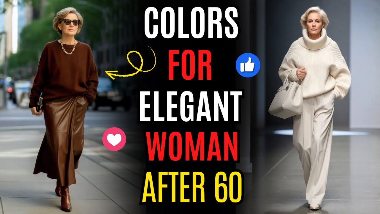 7 Colors That Make You Look Young & Elegant After 60 | Aging Tips for ...