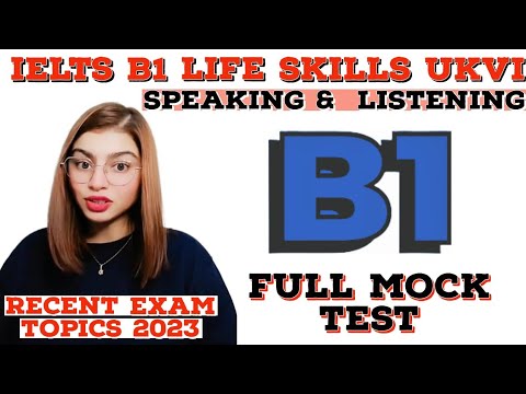 Full Test IELTS B1 Life Skills Speaking & Listening || Recent Exam ...