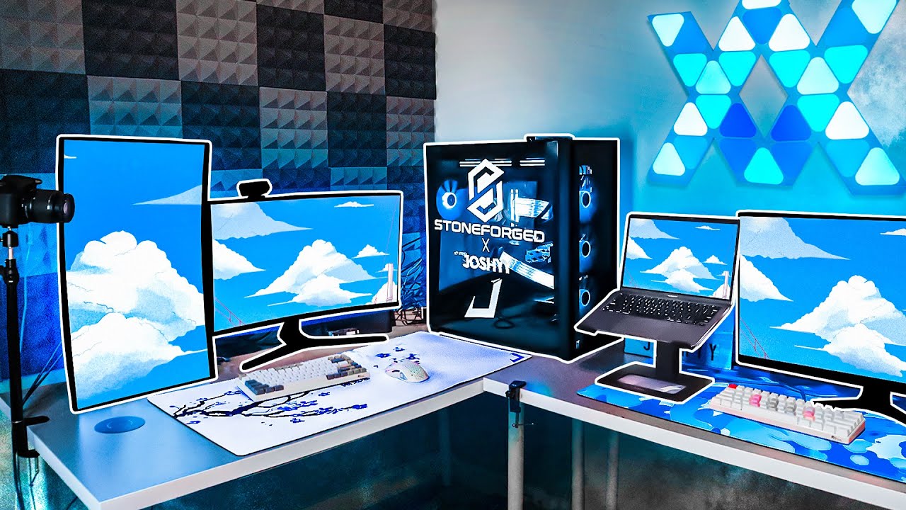 Using BUDGET RGB Lights To Transform My Gaming Setup! - YouTube