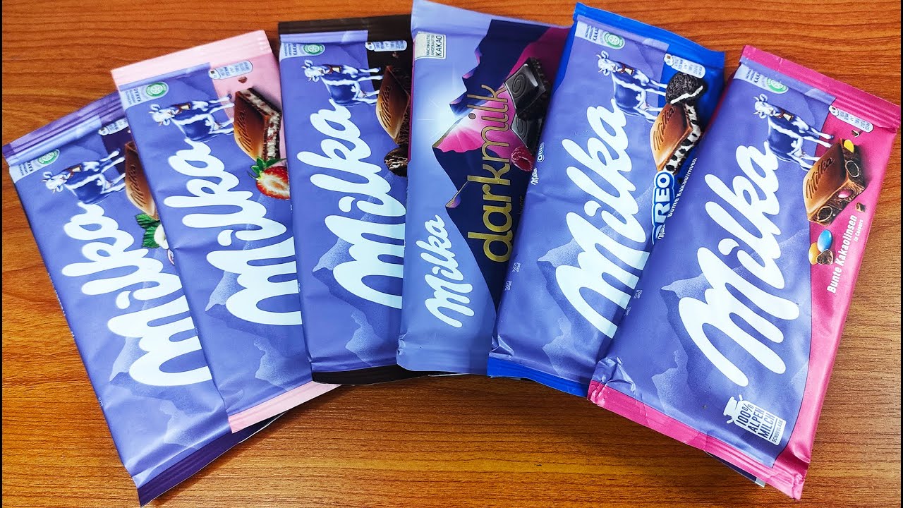 satisfying video | milka oreo vs milka M&Ms vs milka noisette vs milka ...