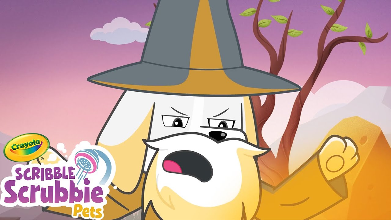 The Wizard Has Magic Powers! 🪄 Crayola Scribble Scrubbie | Funny ...