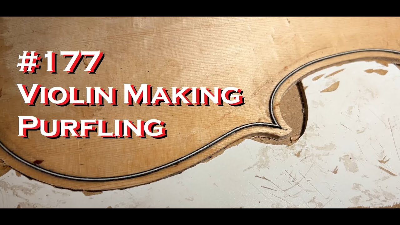 # 177 - Purfling on a violin - making the corners - YouTube