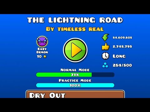 The Lighting Road By “Timeless Real” 100% - Geometry Dash. Knight. # ...
