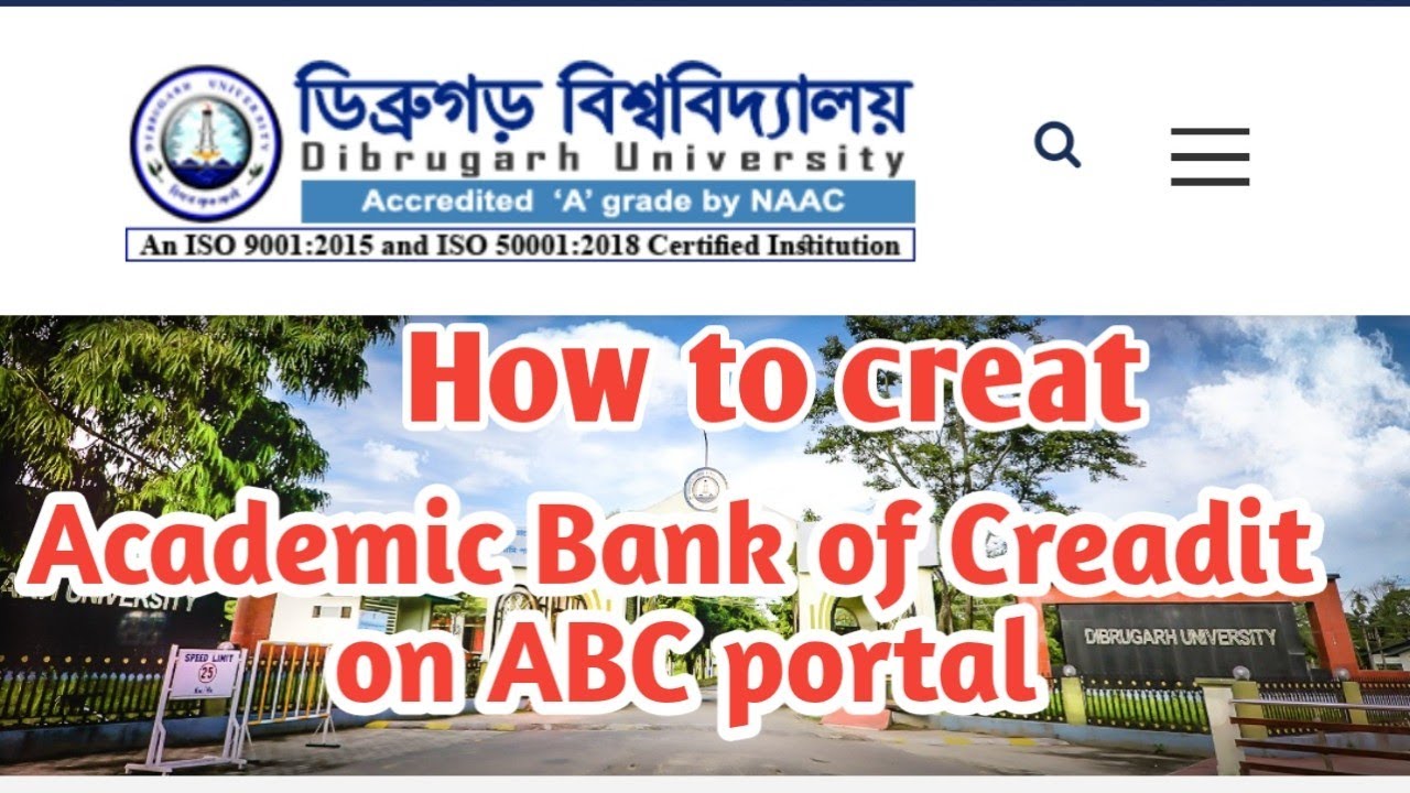ABC portal for ABC account ll Academic Bank of Credit - YouTube