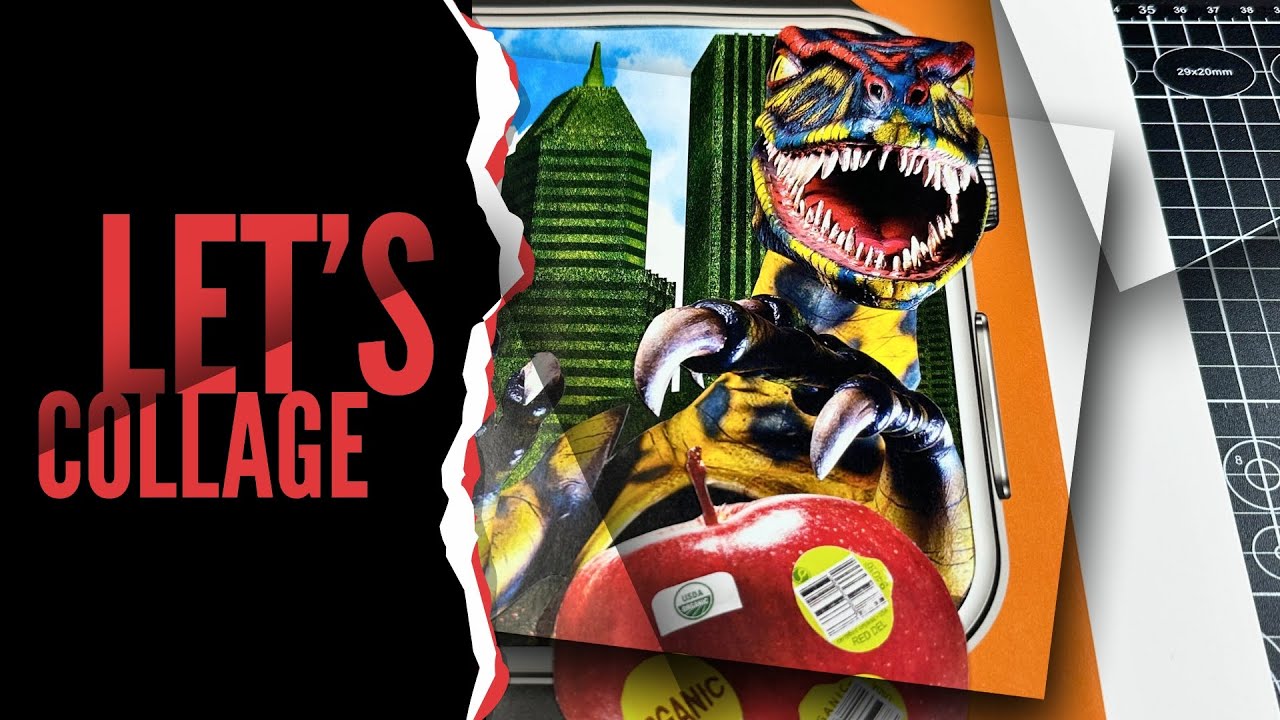 How I Make a Surreal Magazine Collage | Art Process & Magazine Cutting ...