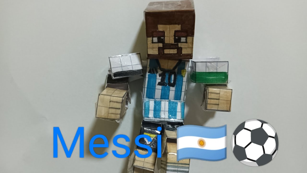 Como hacer a Messi de papercraft😁⚽🇦🇷 - YouTube