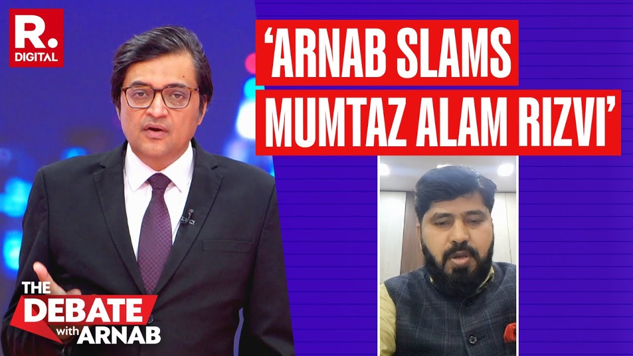Arnab lashes out at Mumtaz Alam Rizvi for insulting Sanatan - YouTube