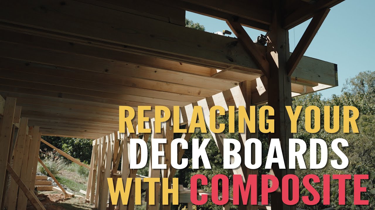 Replacing Your Existing Deck Boards With Composite - YouTube