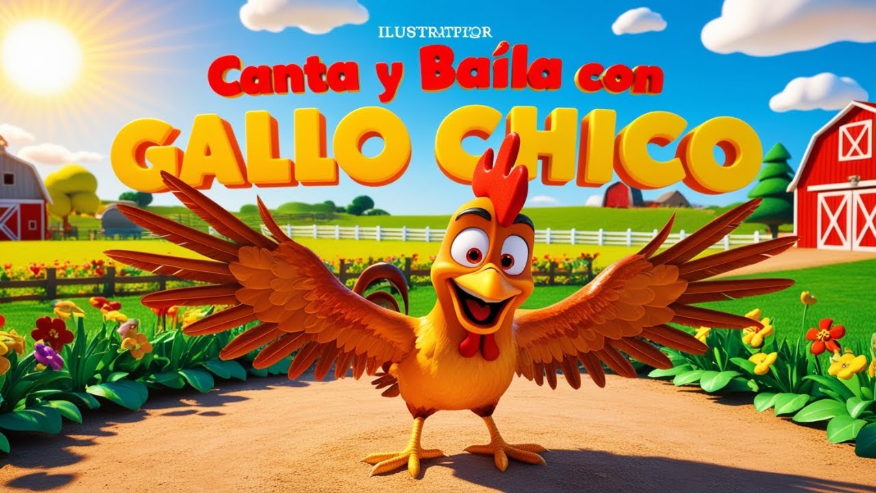 🎶 La Fiesta Musical del Gallo Chico 🐔 | Canción Animada para Niños ...