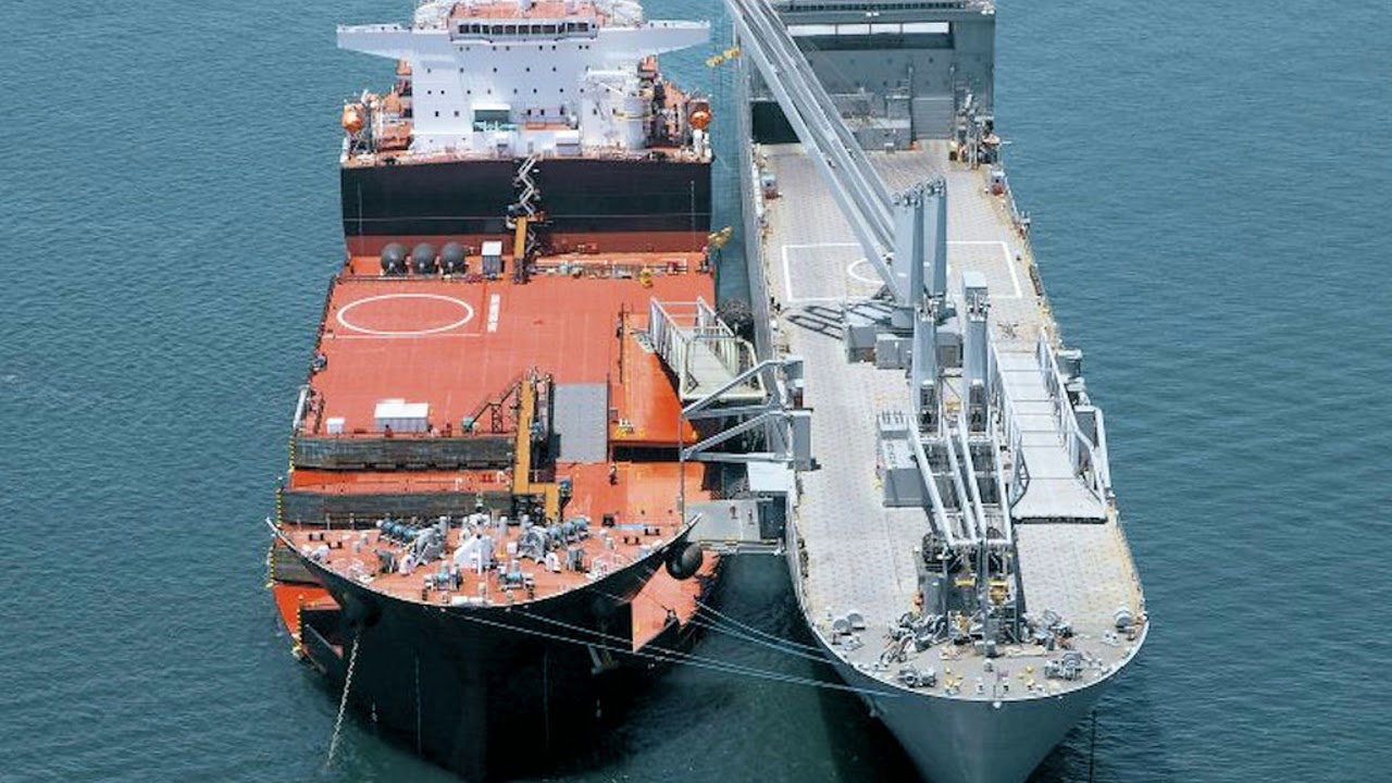 美國海軍 T-ESD-2 約翰·格倫號 遠征中轉碼頭 剪輯 USA Navy T-ESD-2 John Glenn expeditionary ...