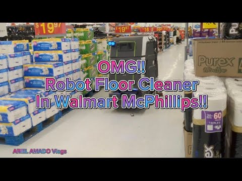 OMG!! Robot Floor Cleaner In Walmart, McPhillips!! - YouTube