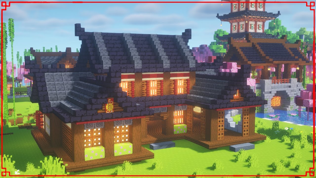 Japanese/Japan House Tutorial Minecraft[Japanese Village EP 14] - YouTube