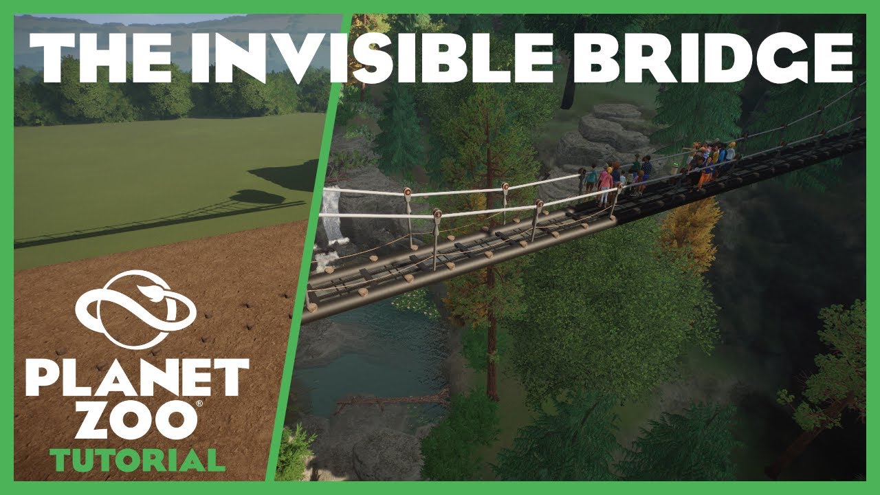 The invisible bridge - Planet Zoo Tutorial - YouTube