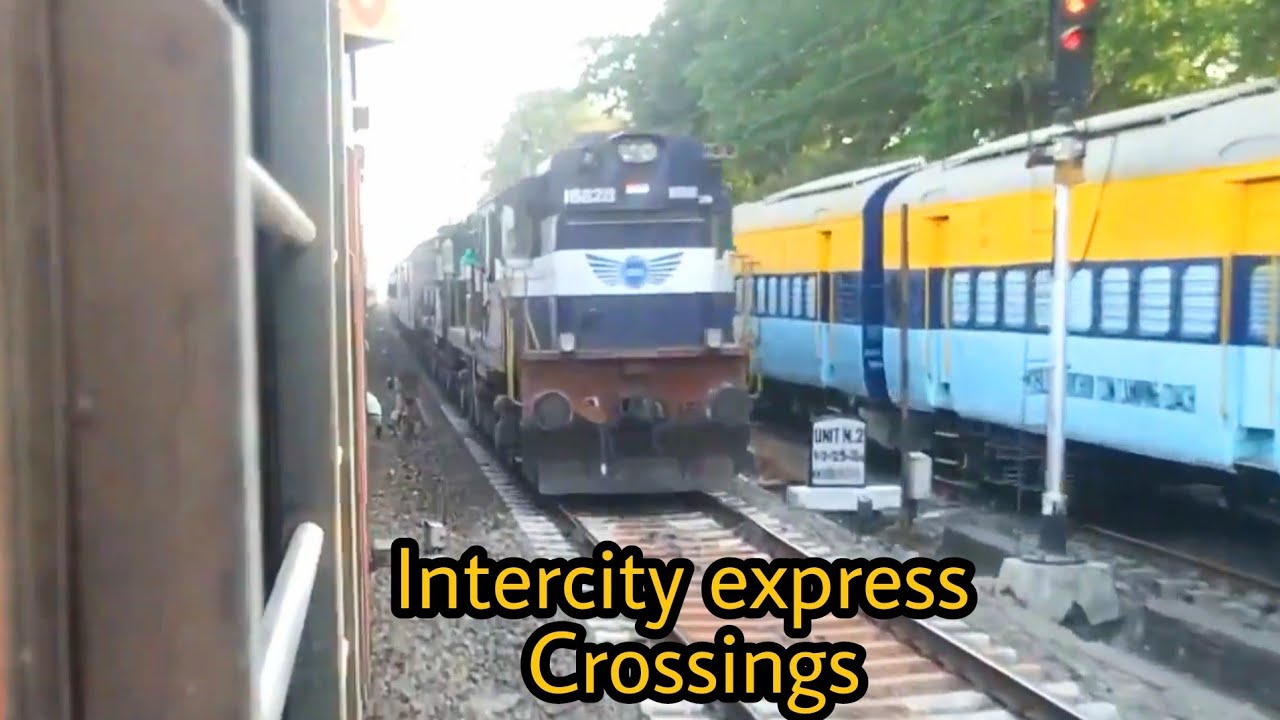 Intercity Express | Surat Bandra | Crossings | Tejas | Rajdhani Express ...