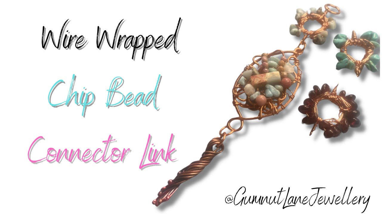 Wire Wrapped Chip Bead Connector Link | Beginner Friendly! - YouTube