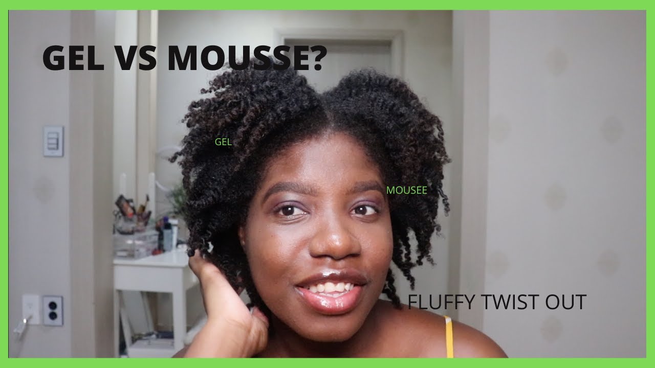 GEL VS MOUSSE| Twist out on type 4 hair| That awkward hair stage - YouTube