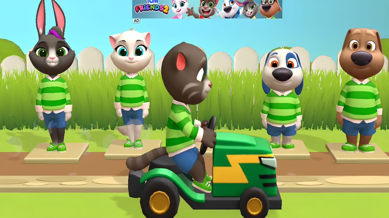 My Talking Tom Friends 2 New outfit unlocked Gameplay Android ios - YouTube
