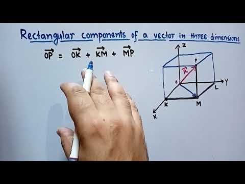 Rectangular Components of a Vector in three dimensions | 12 - YouTube