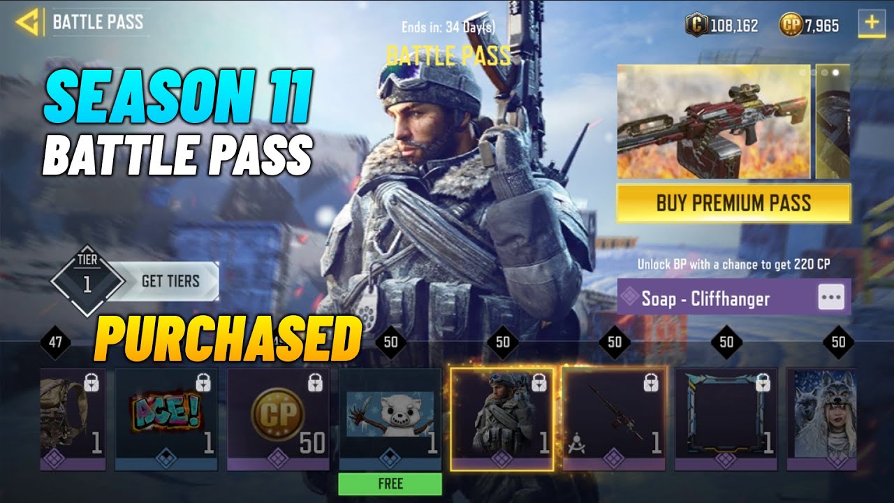 Season 11 Battle Pass Buy/Purchase CODM | COD MOBILE Season 11 2021 ...
