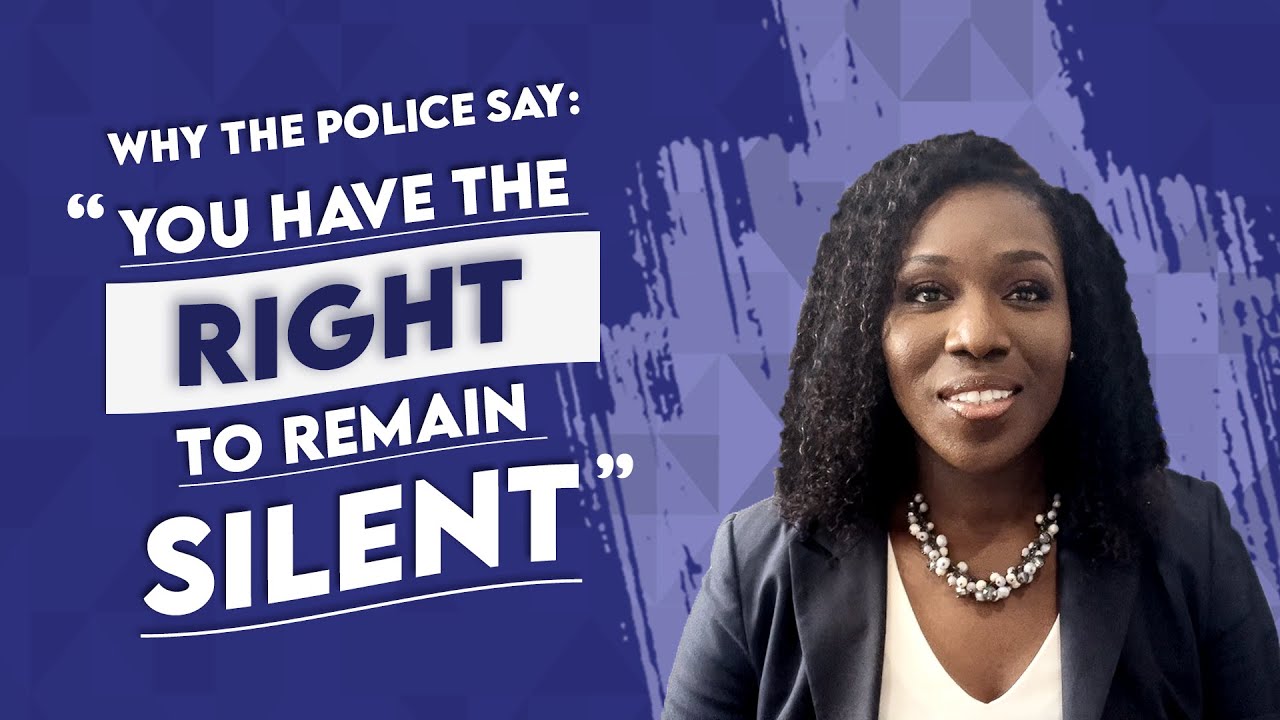 Why Do The Police Say You Have The Right To Remain Silent - YouTube
