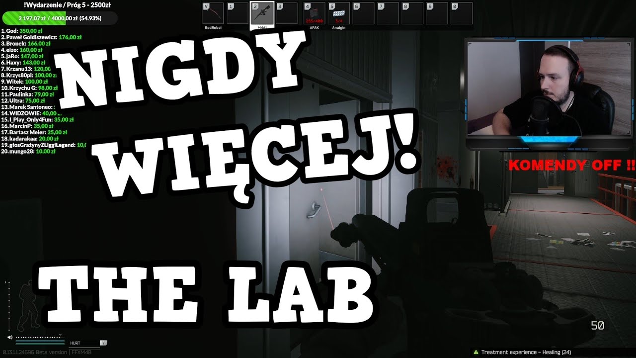 Escape from Tarkov PL LIVE Gameplay EFT The Lab Nigdy Więcej - YouTube