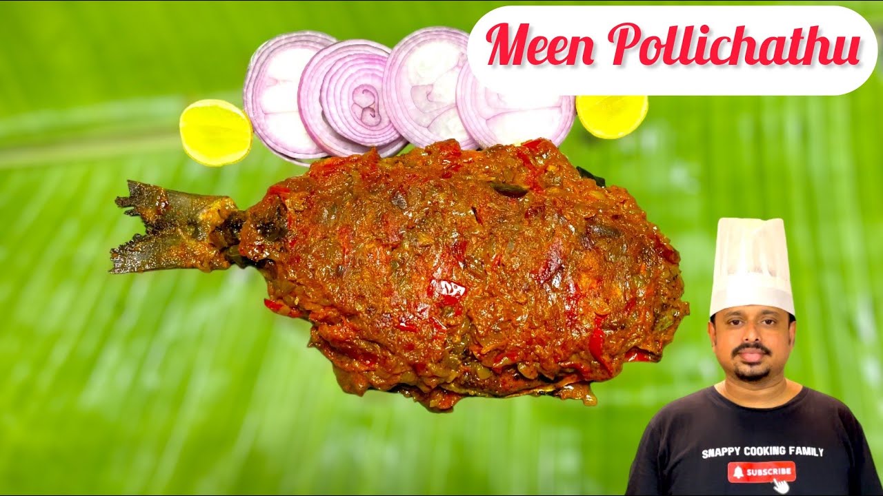 Meen Pollichathu | Kerala Style MEEN POLLICHATHU In Tamil | Pomfret ...