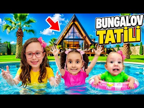 BAHAR BANU ALYA İLE BUNGALOV TATİLİ VLOG !! 