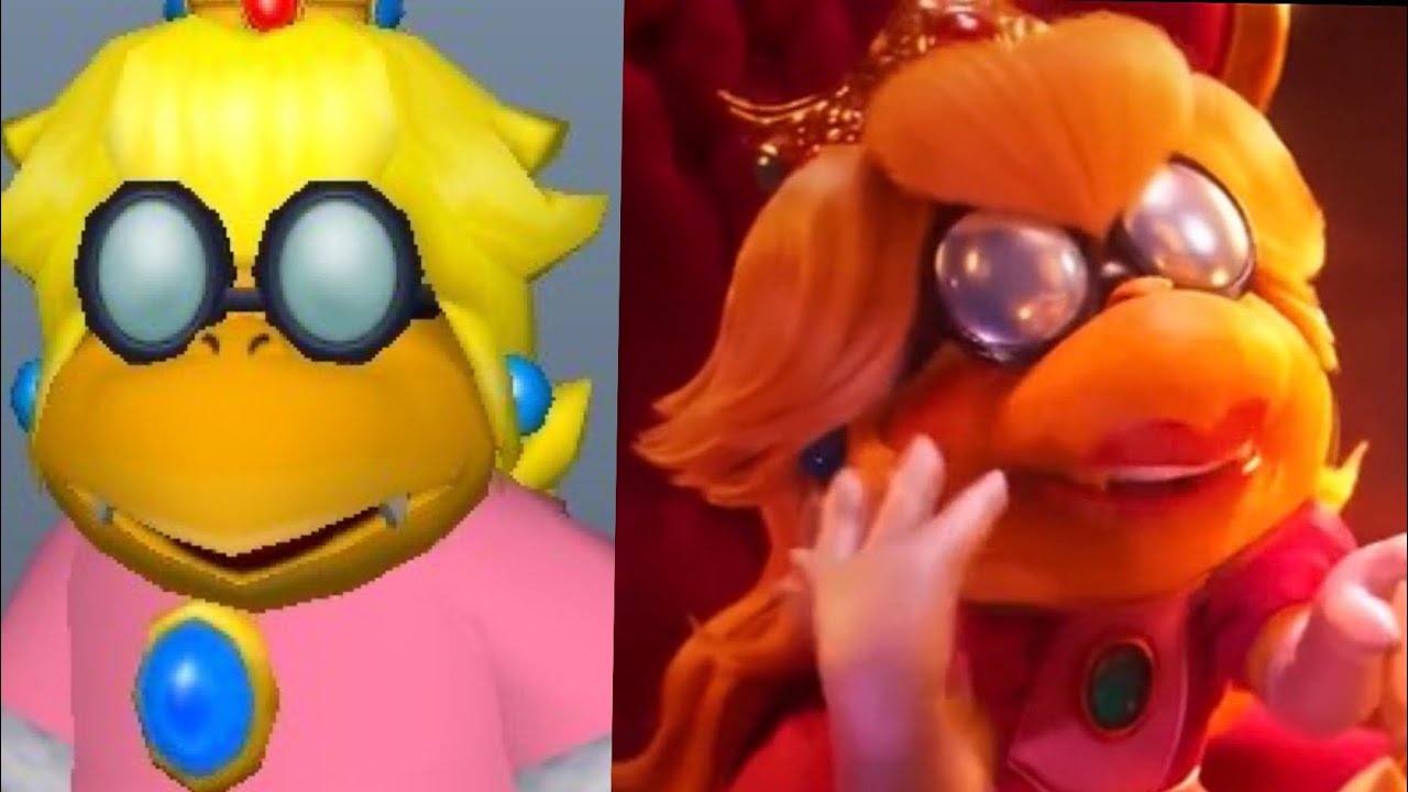 Kamek dressed up as Princess Peach - YouTube