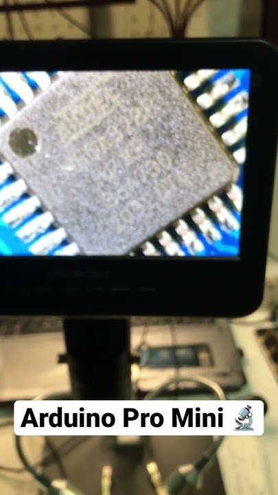 Arduino Pro Mini Under Microscope Arduino Pro Mini Programming Projects Arduino Atmega328p