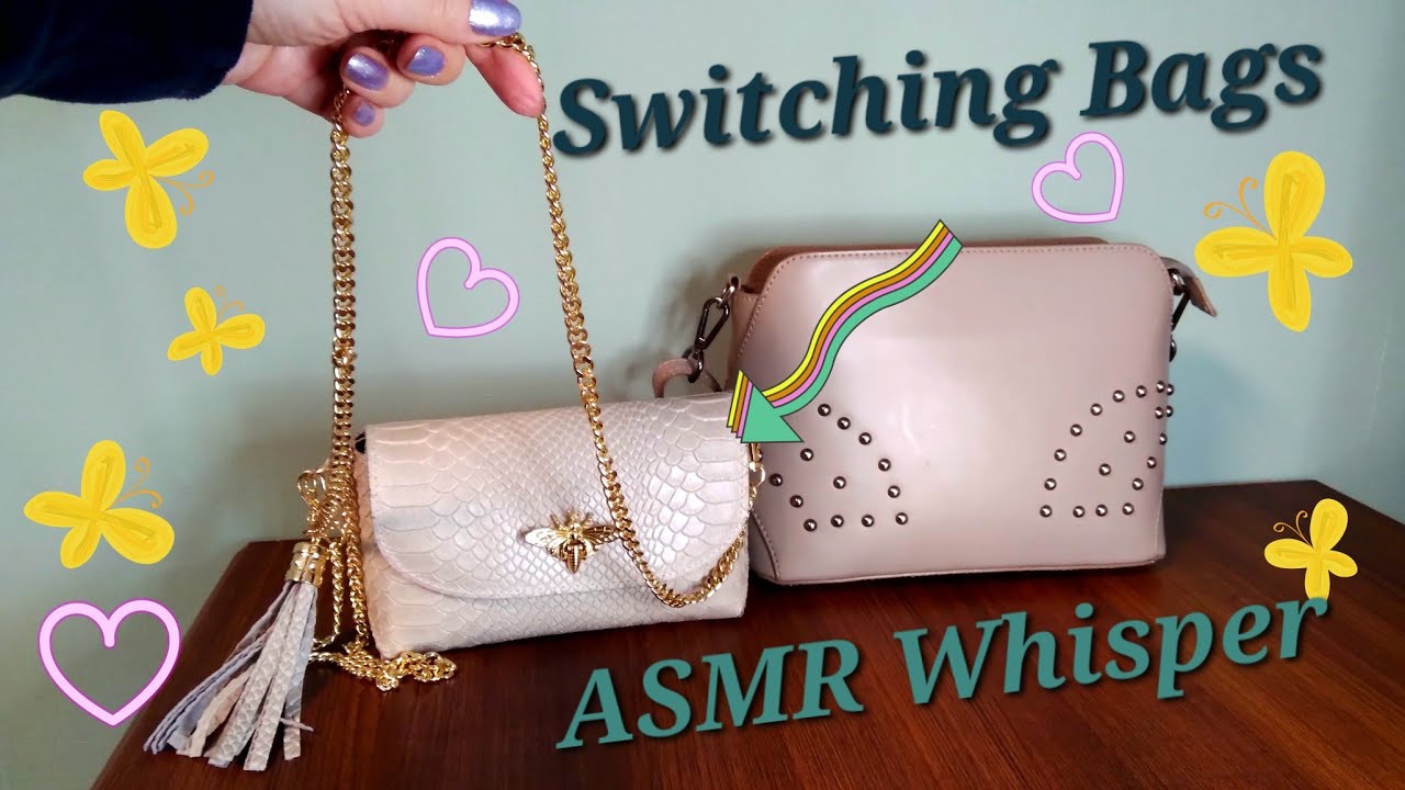 ASMR Whisper What's in My Bag / ASMR Switching Bags for Spring - YouTube