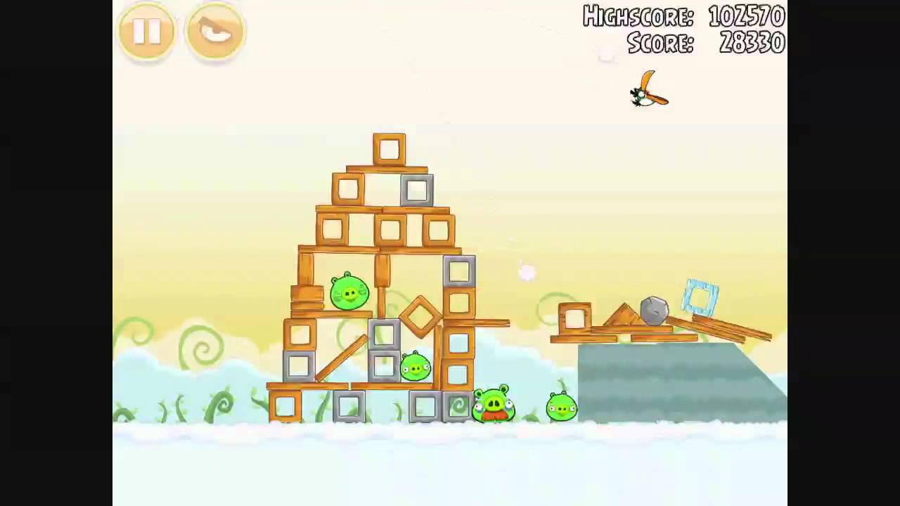 Angry Birds - Danger Above Level 8-12 Walkthrough 3 Stars - YouTube
