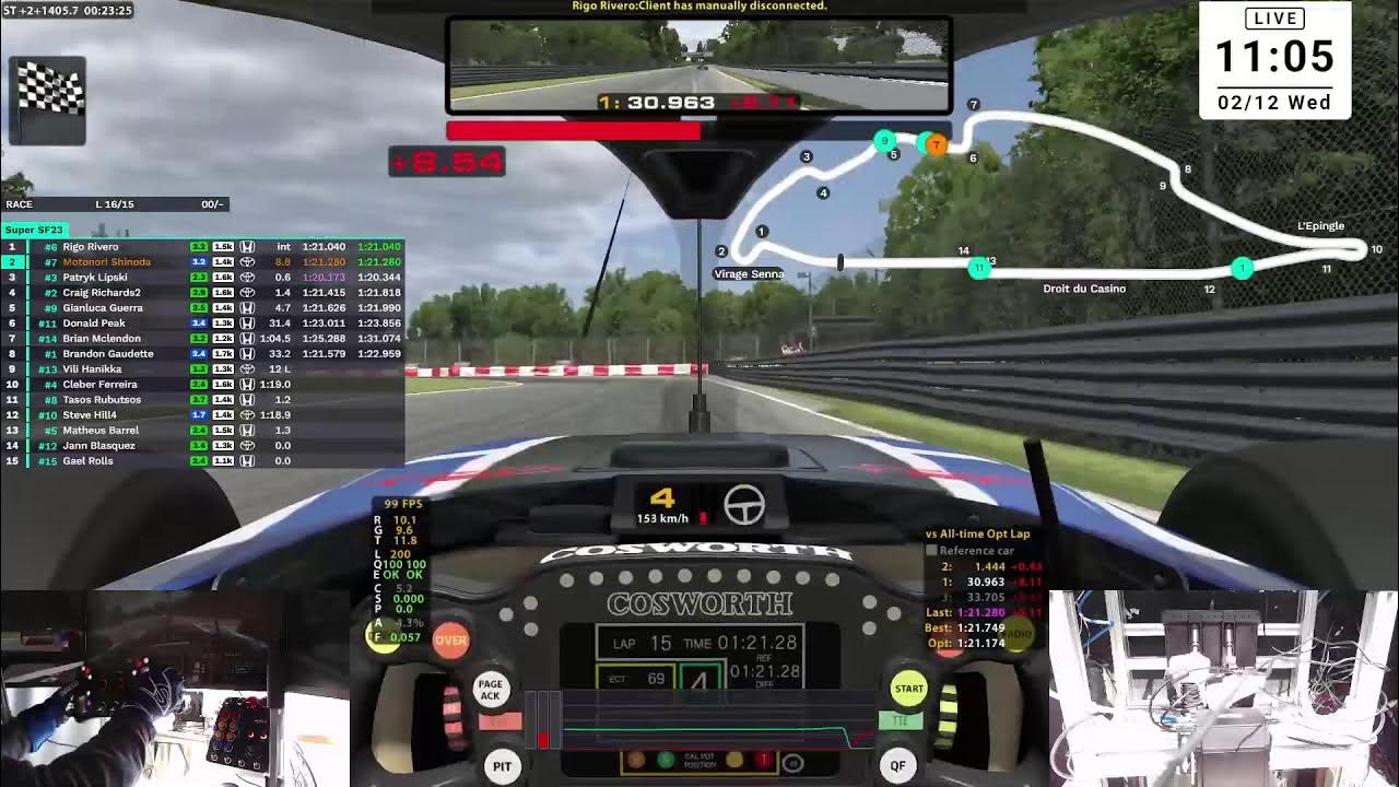 【iRacing】SF23モントリオール - YouTube