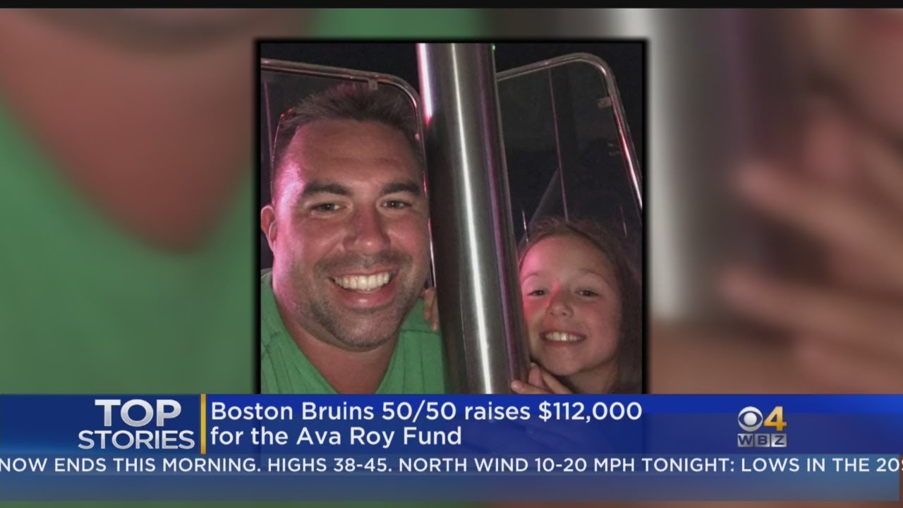 Boston Bruins 50/50 Raffle For Ava Roy Fund Raises $112,000 - YouTube