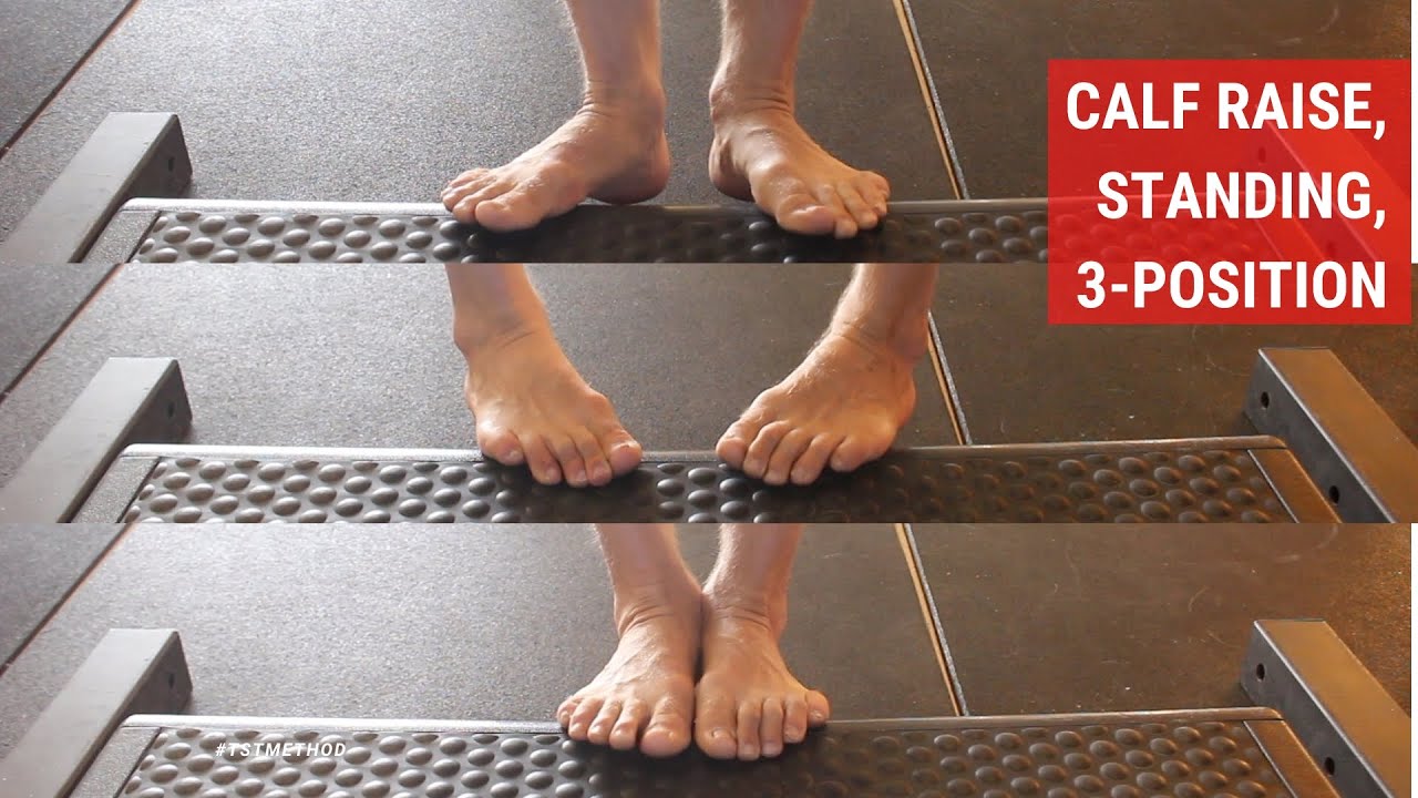 Calf Raise, Standing, 3-Position - YouTube